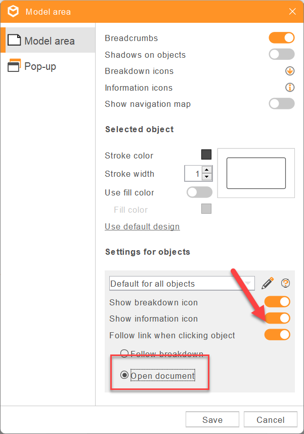 How do I make a document open directly when clicking on an object in the publication? – 2c8 Help ...
