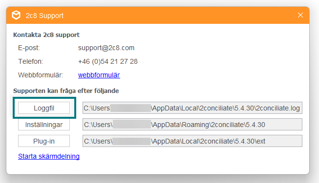 Hur finner jag loggfilen i 2c8 Modeling Tool? (Windows) – 2c8 Help center